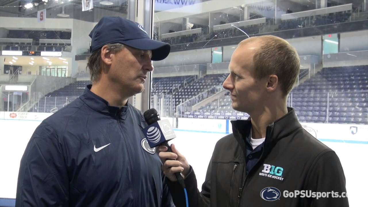 Men's Hockey Practice Update - Guy Gadowsky (10/27/15) - YouTube