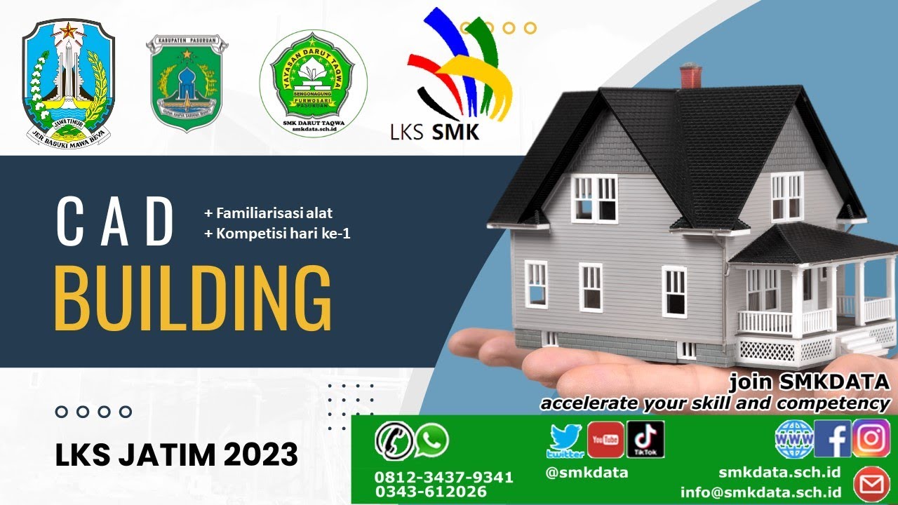 CAD Building LKS Jawa Timur ke-31 di Jember 2023 - YouTube