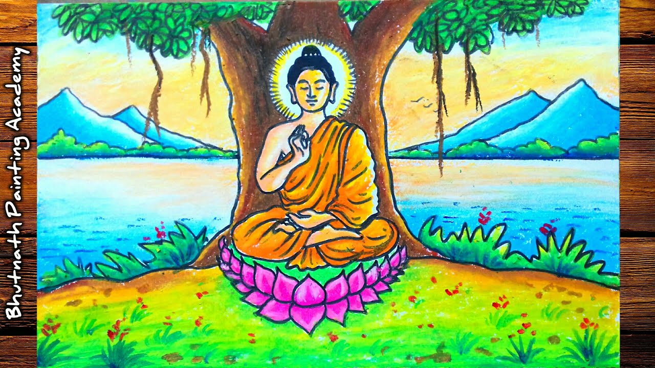 buddha drawing - YouTube