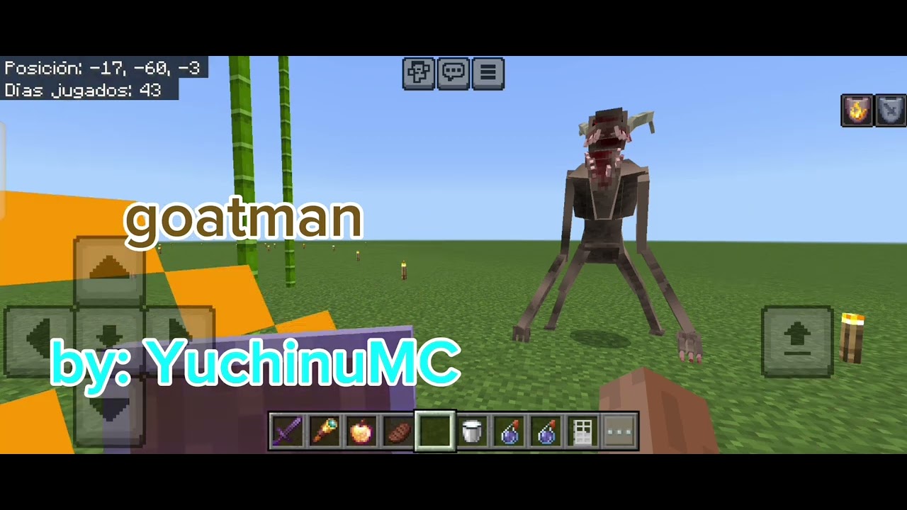 top tres goatman para Minecraft bedrock - YouTube
