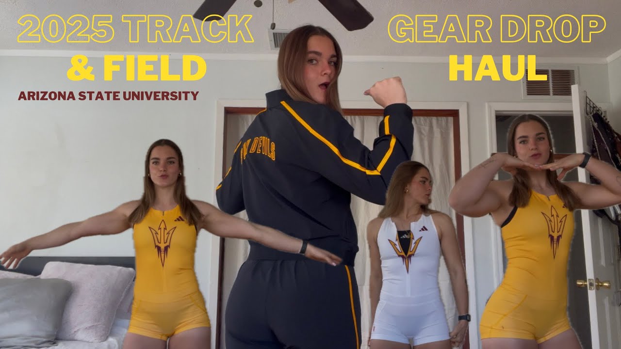 2025 Track & Field Gear Drop Haul | Arizona State University - YouTube