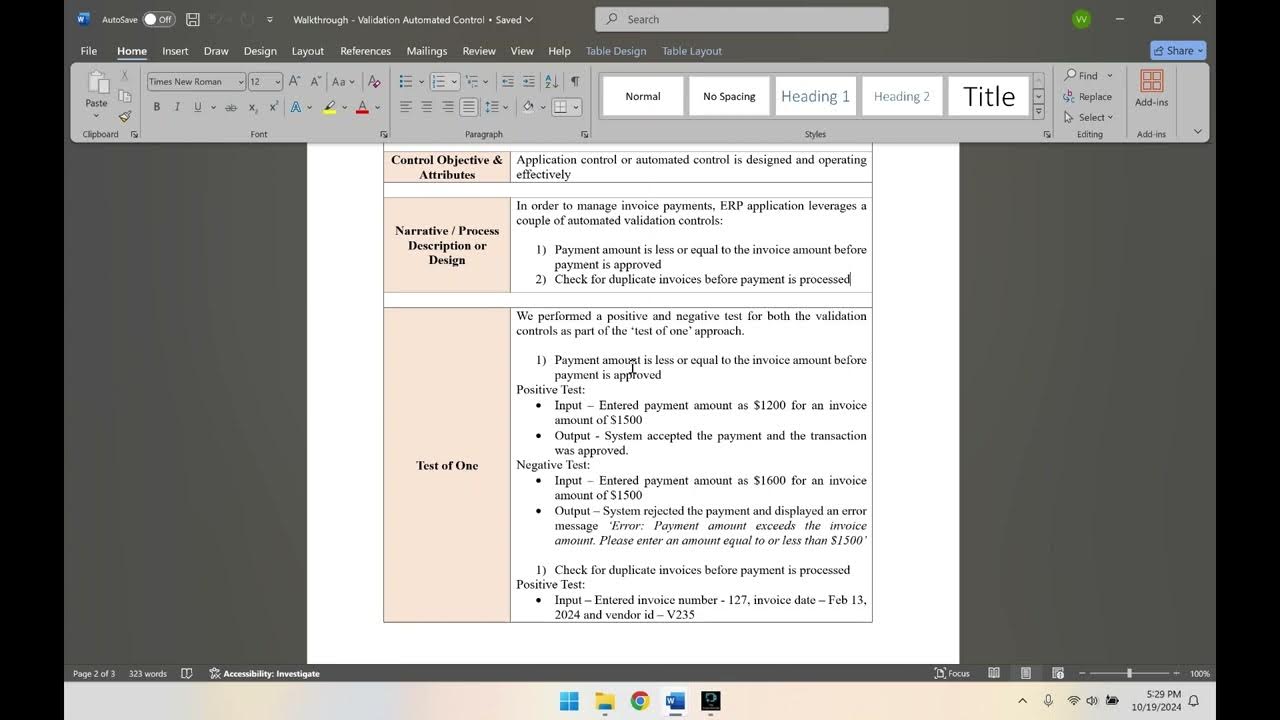 IT with Varun Vohra - IT Application Control / Automated Control - Validation - Hands-on ...