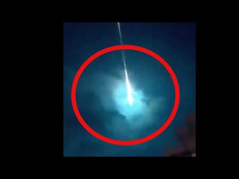 Long Version Of The Blue Comet Fragments Falling From The Sky In ...