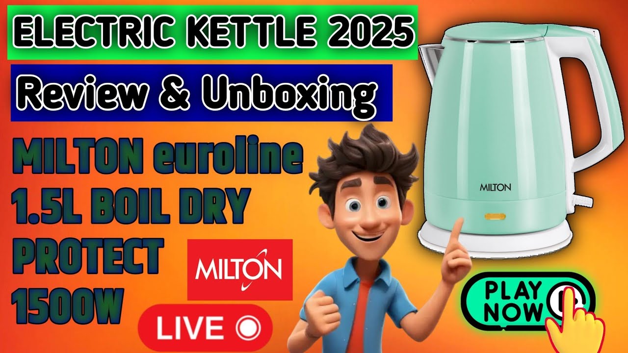 Milton euroline 1.5L Electric Kettle | Best Electric Kettle 👌 - YouTube