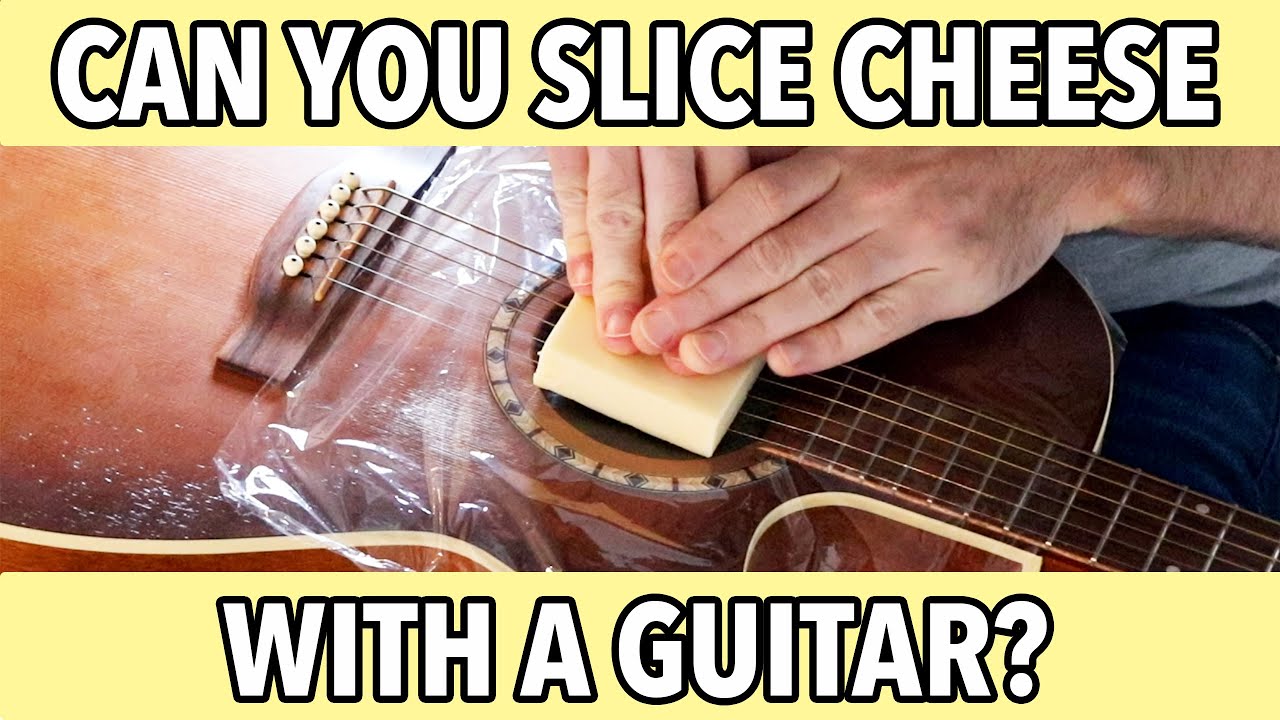 Can you slice cheese with a guitar? - YouTube