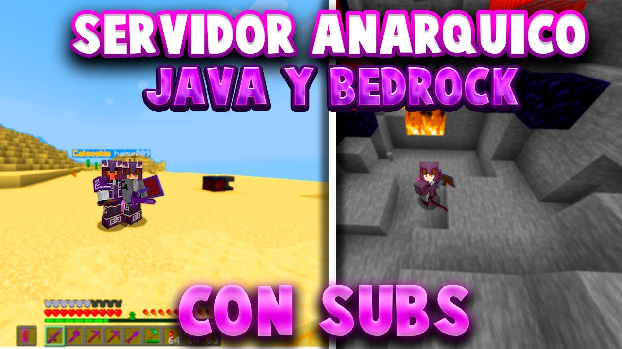 🔥SERVIDOR ANÁRQUICO JAVA Y BEDROCK CON SUBS! MEJORO MI BASE! - YouTube