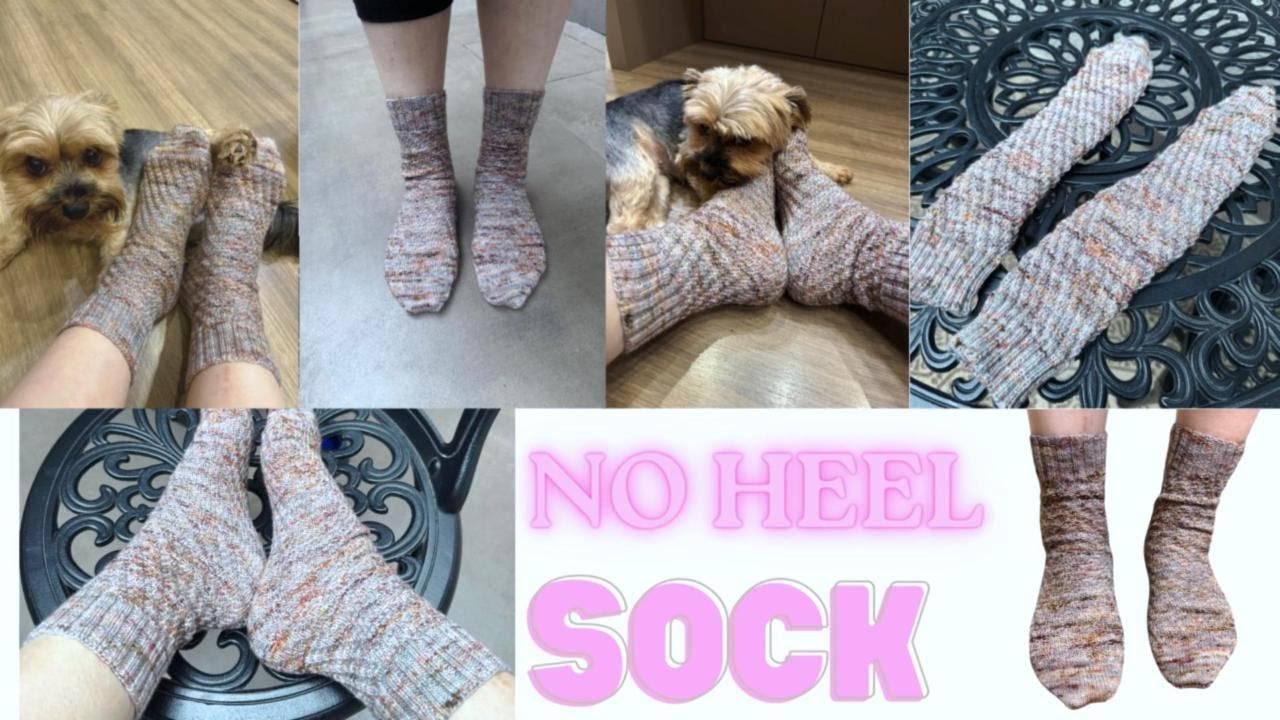沒有踭的襪子|簡單 |易織|任何尺寸|no Heel Socks Guarantee Fit Easy Spiral Socks