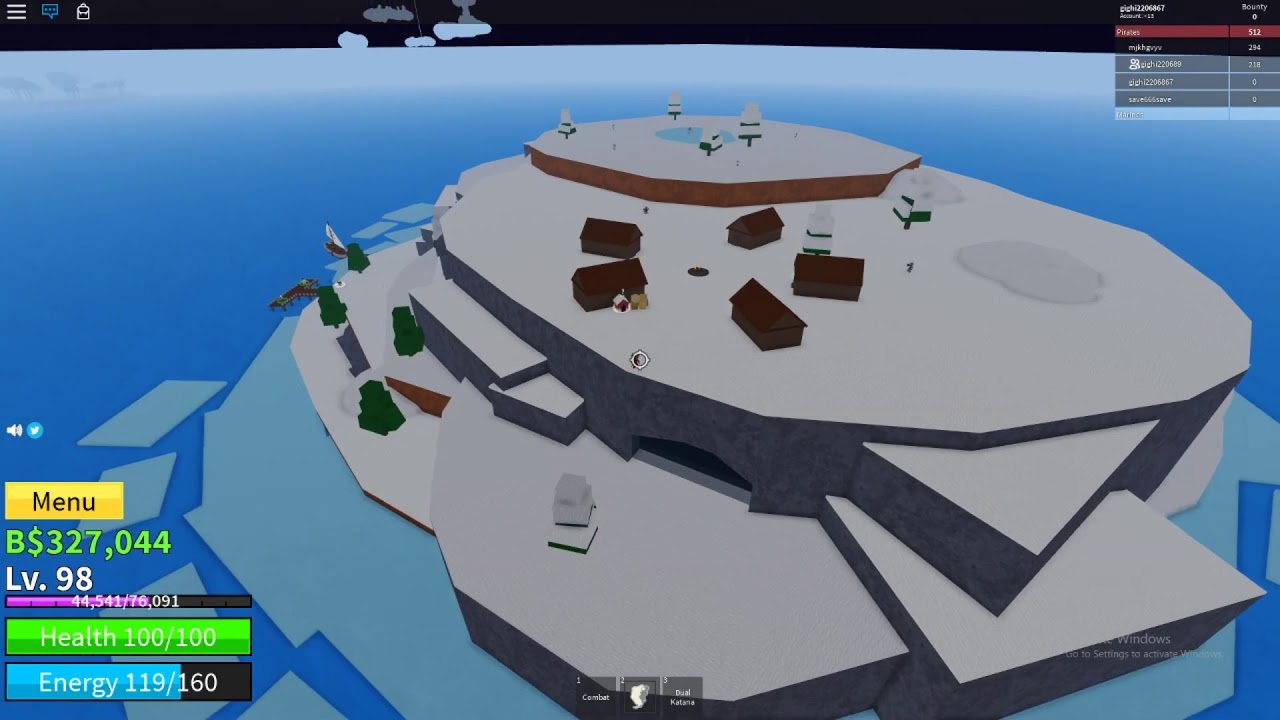 Showcase năng lực của phó đô đốc khói trắng trái moku moku game(blox ...