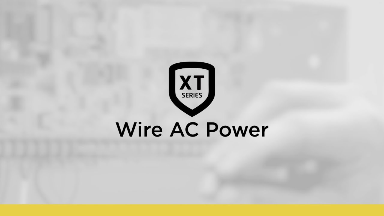 How to Wire AC Power to an XT Series Panel - YouTube