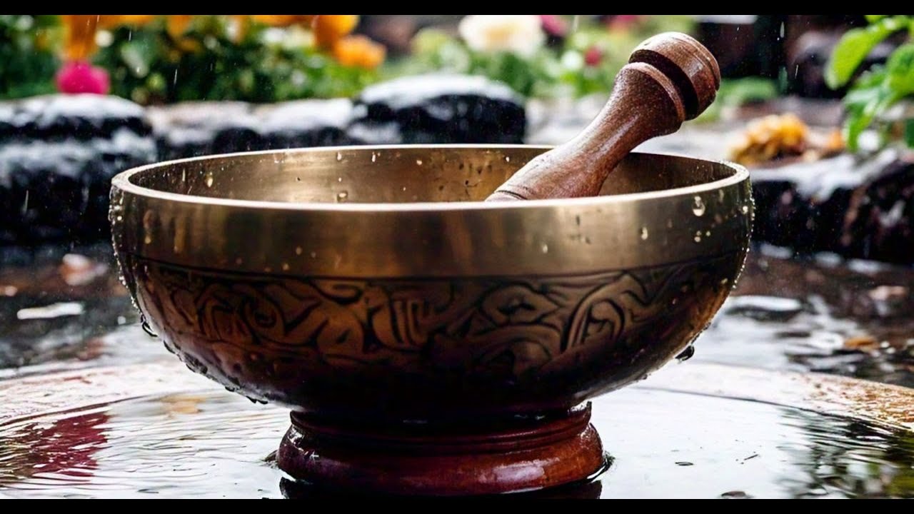 Rain Sound with Tibetan Bowl - YouTube