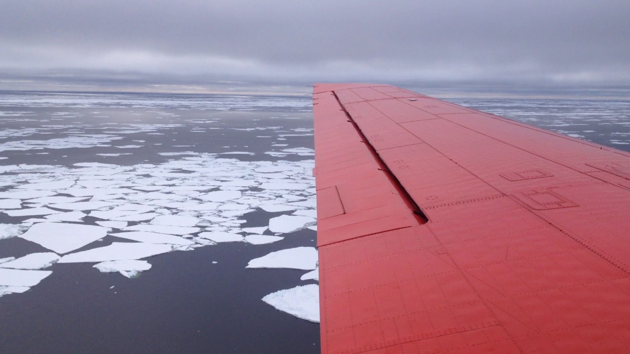 Arctic sea ice from AWI Polar 6 aircraft - YouTube
