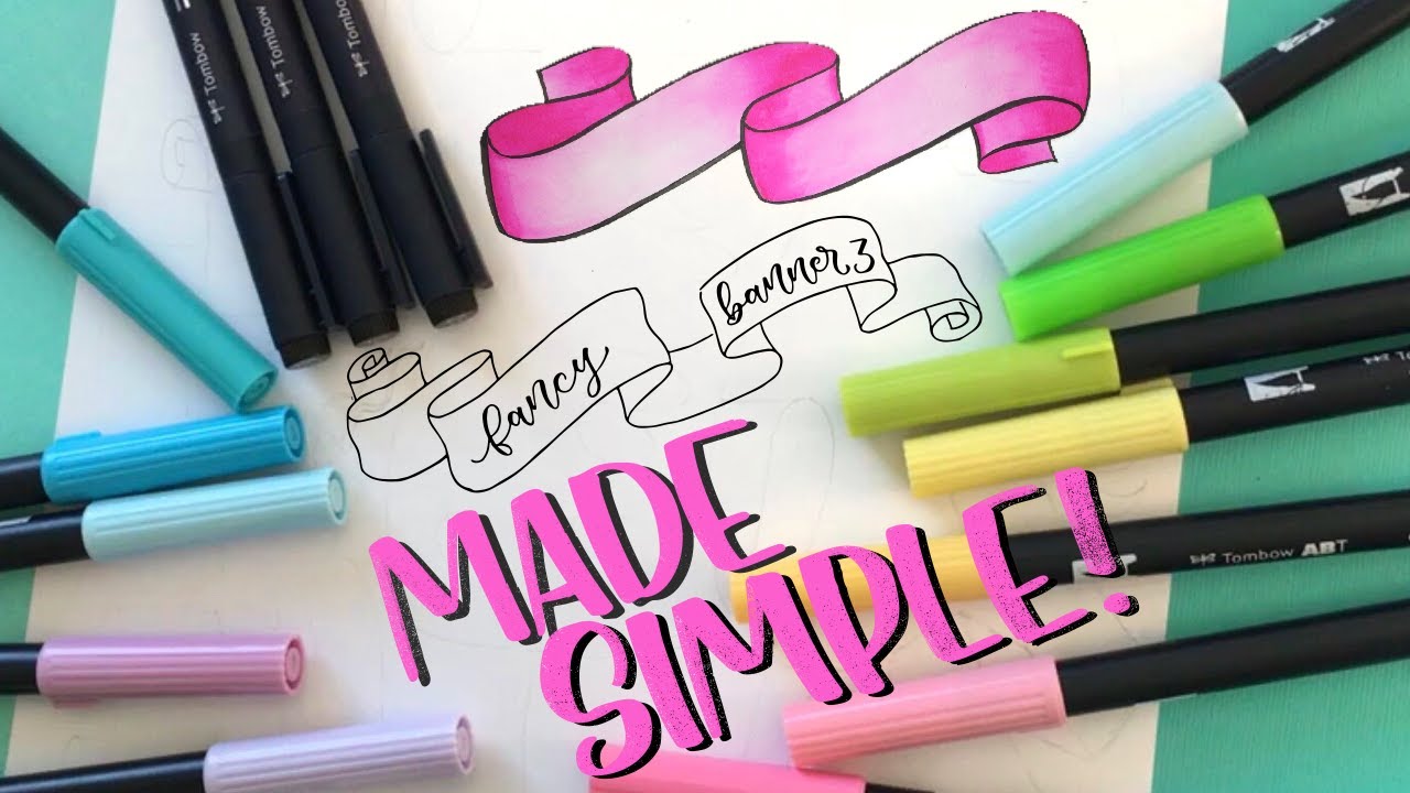 How To: 3 FANCY Banners Made SIMPLE! *Tutorial* - YouTube