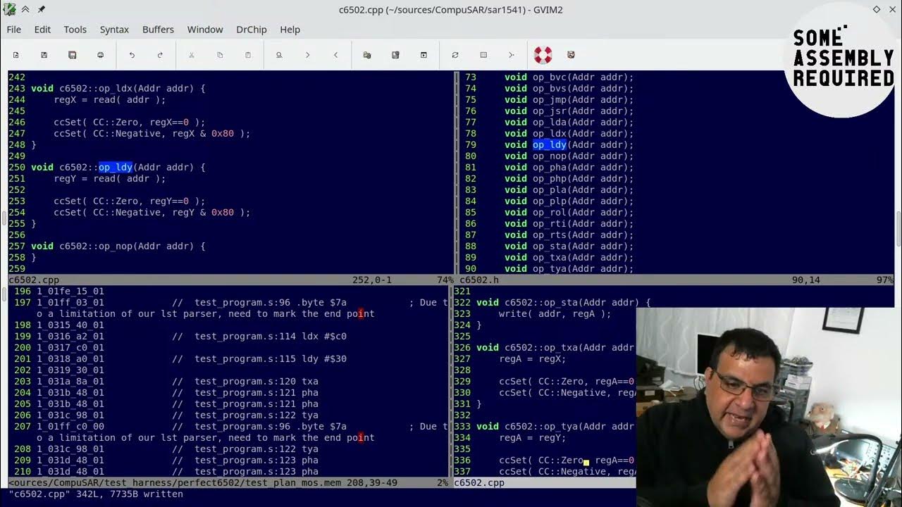 Live: Finish building a C++ 6502 emulator - YouTube