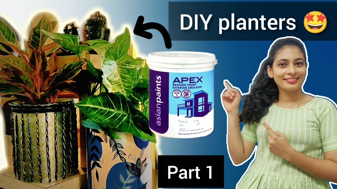 Easy DIY planters/Simple & easy plastic bucket diy/ #diy #diycrafts # ...