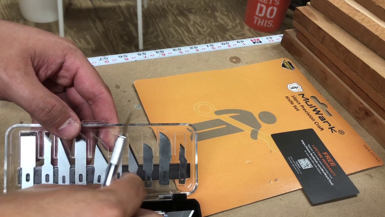 16 Piece Precision Knife Kit by MulWark Unboxing - YouTube