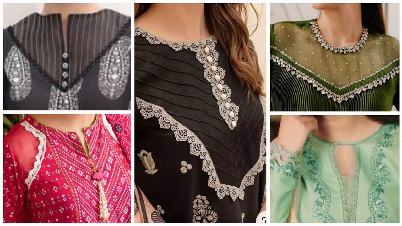 Kapdron Klye Fancy Gale Ke Design| Lawn Suit Gala Design 2025| Cotton ...