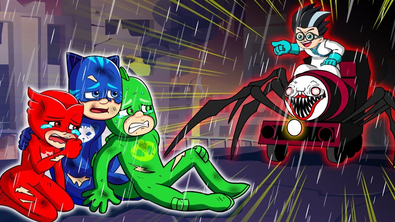 Pj Masks x Choo Choo Charles robot | PJ MASKS Ultimate Rescue | Pj Mask ...