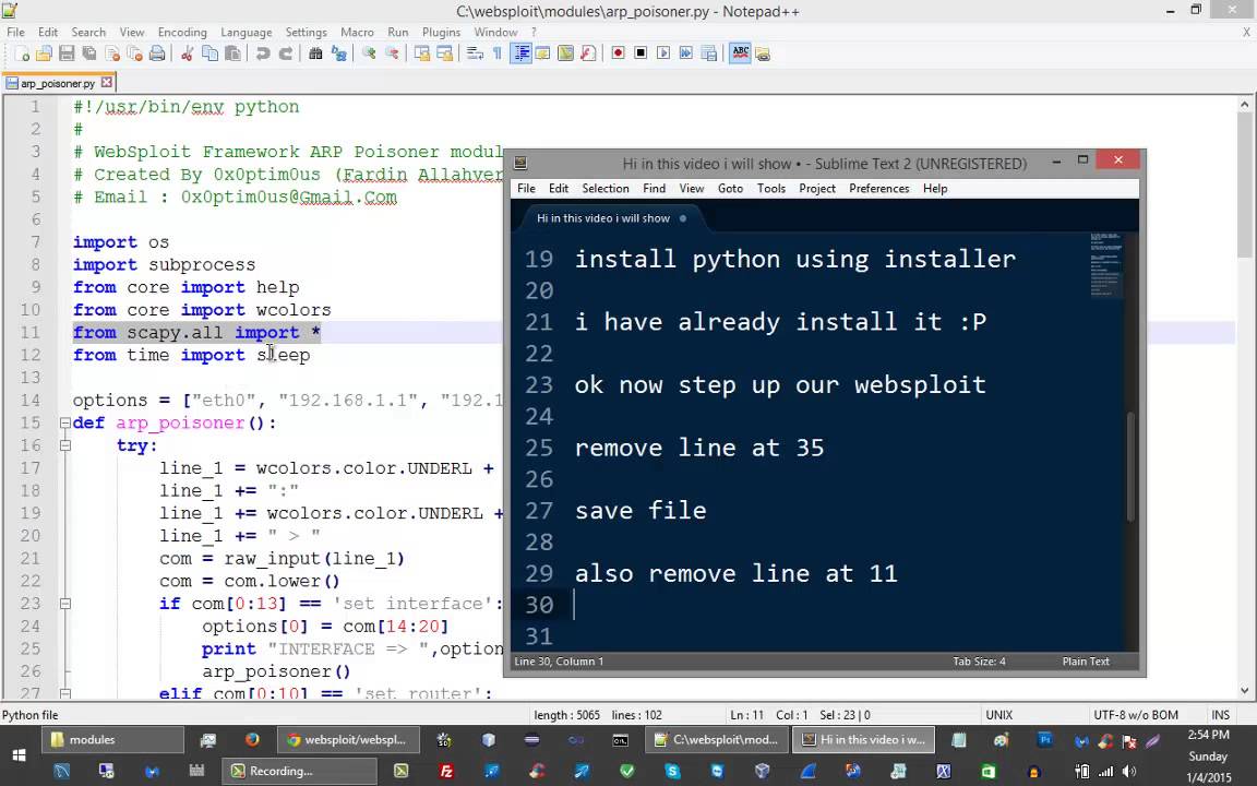 How to Install websploit in Windows 8.1 2015 - YouTube