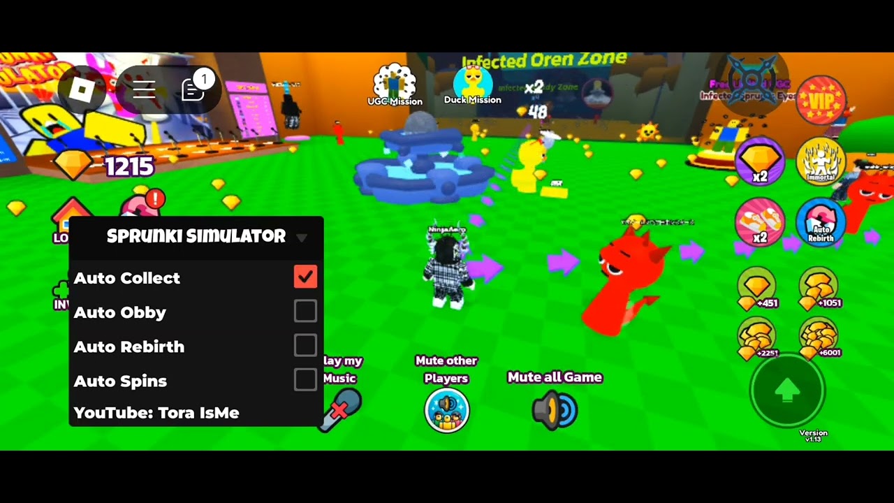 [FREE UGC] Sprunki Simulator Script - Auto Collect | Auto Obby - YouTube