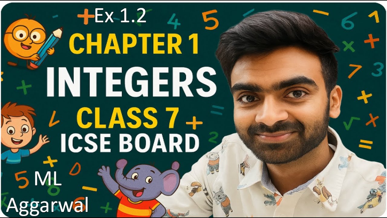 👉ml aggarwal class 7 maths chapter 1 (Integers) exercise 1.2 - The New Book of Mathematics - YouTube