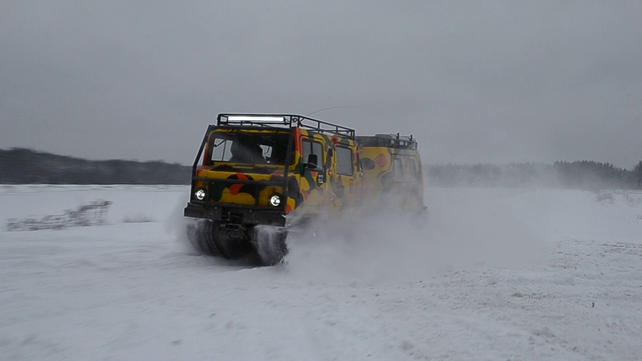 All-terrain vehicle BV-206 snow - YouTube
