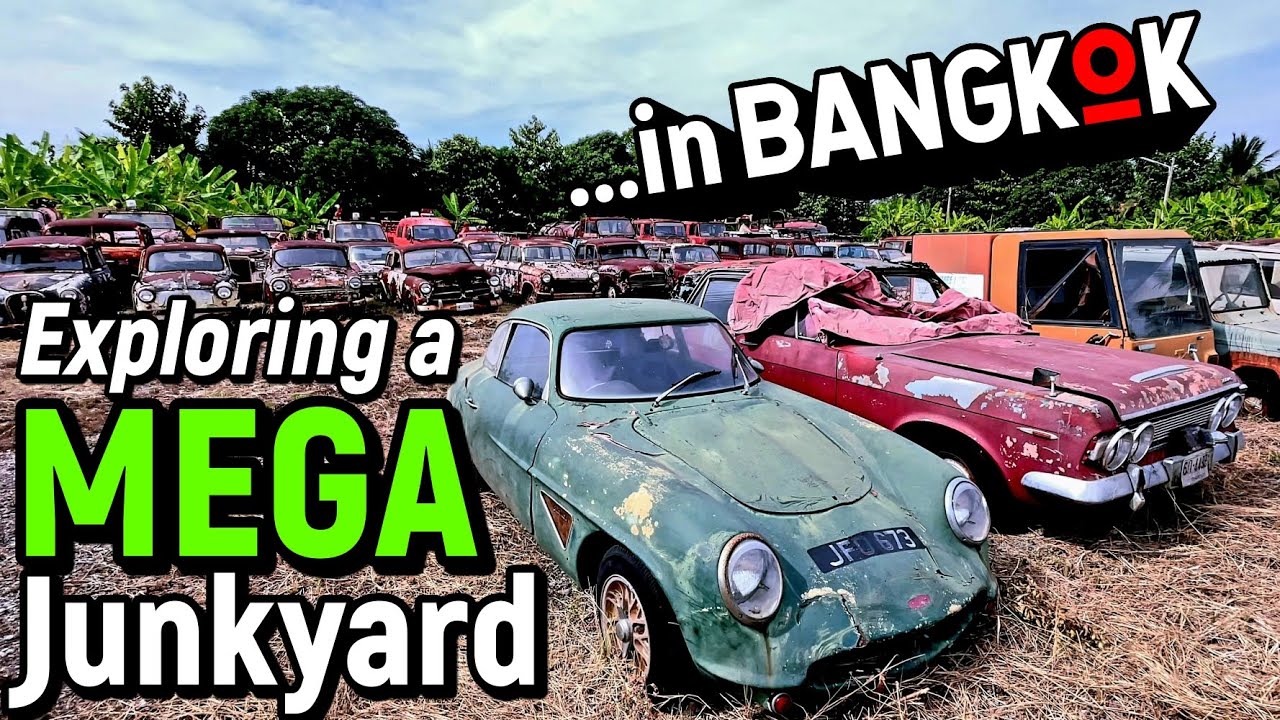 Exploring a Mega Junkyard in BANGKOK (Vintage Car Heaven!) - YouTube