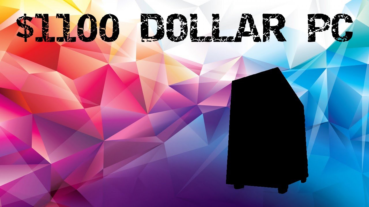 $1100 dollar black gaming pc part list!!! 2020 - YouTube