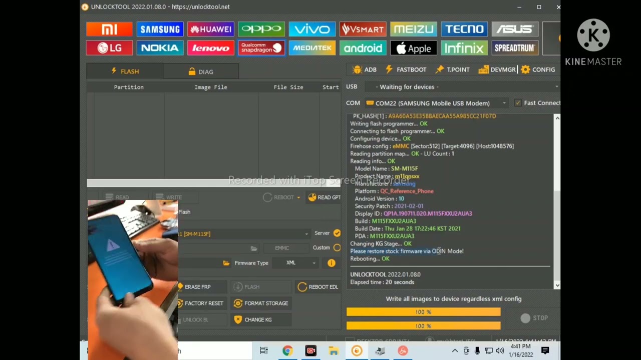 Samsung KG LOCK MDM LOCK KNOX REMOVE WITH UNLOCKTOOL SAMSUNG QUALCOMM ...