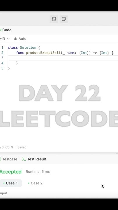 Day 22 Leetcode Problem 238 Swift Leetcode Coding Challenge