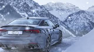 lively wallpapers parked audi in winter 4k