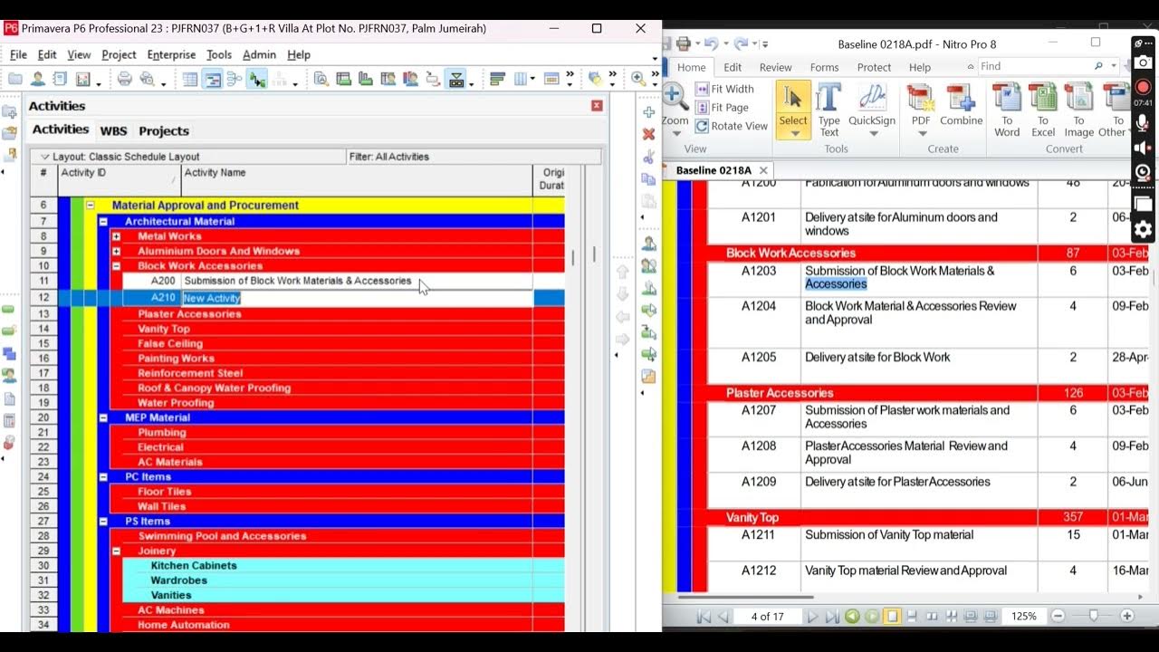 How to Import your activities and wbs, from pdf into p6 in minutes ...
