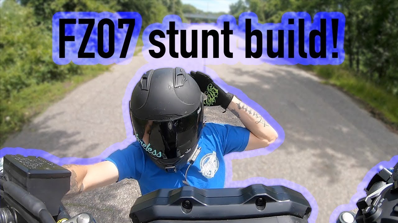 The new era of stunt bikes! ( my fz-07 stunt build ) - YouTube