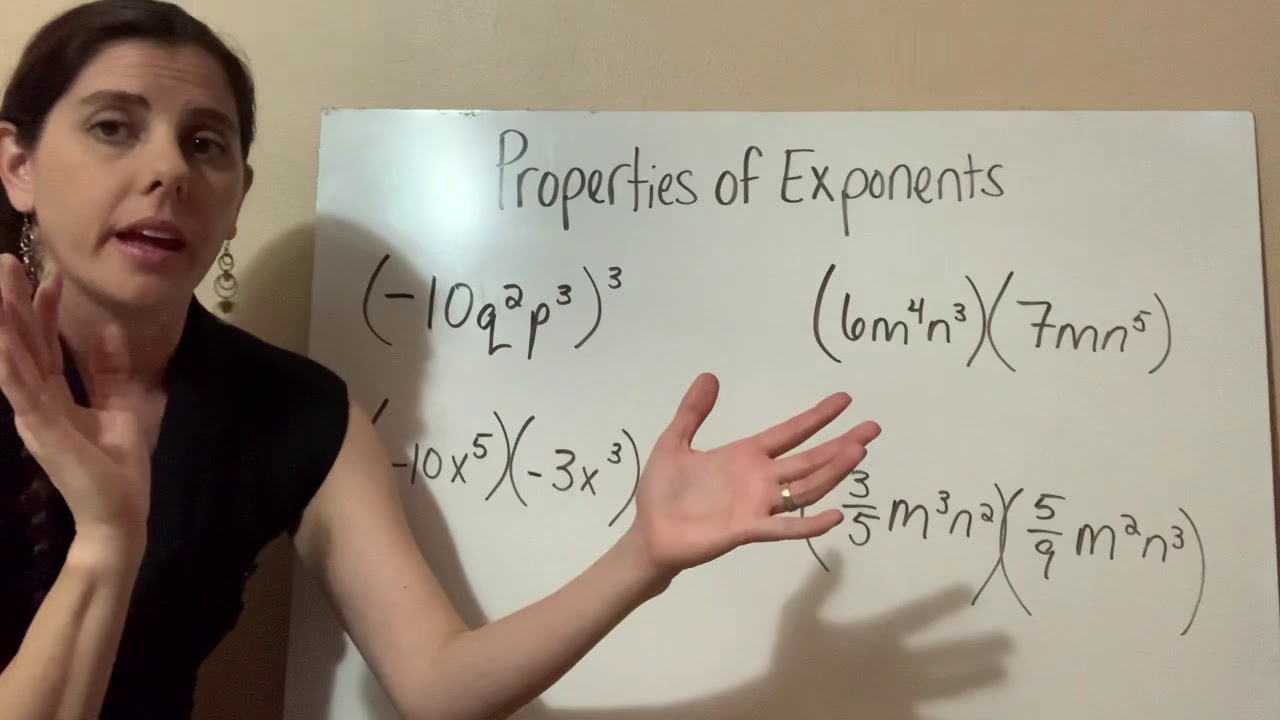 Multiplying Monomials Using the Product and Power Rules - YouTube