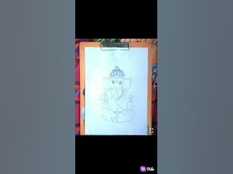 Drawing of Lord Ganesha | Sketch of Lord Ganesha |Full tutorial is in ...