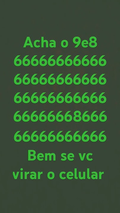 Acha O Número 9e8 Youtube