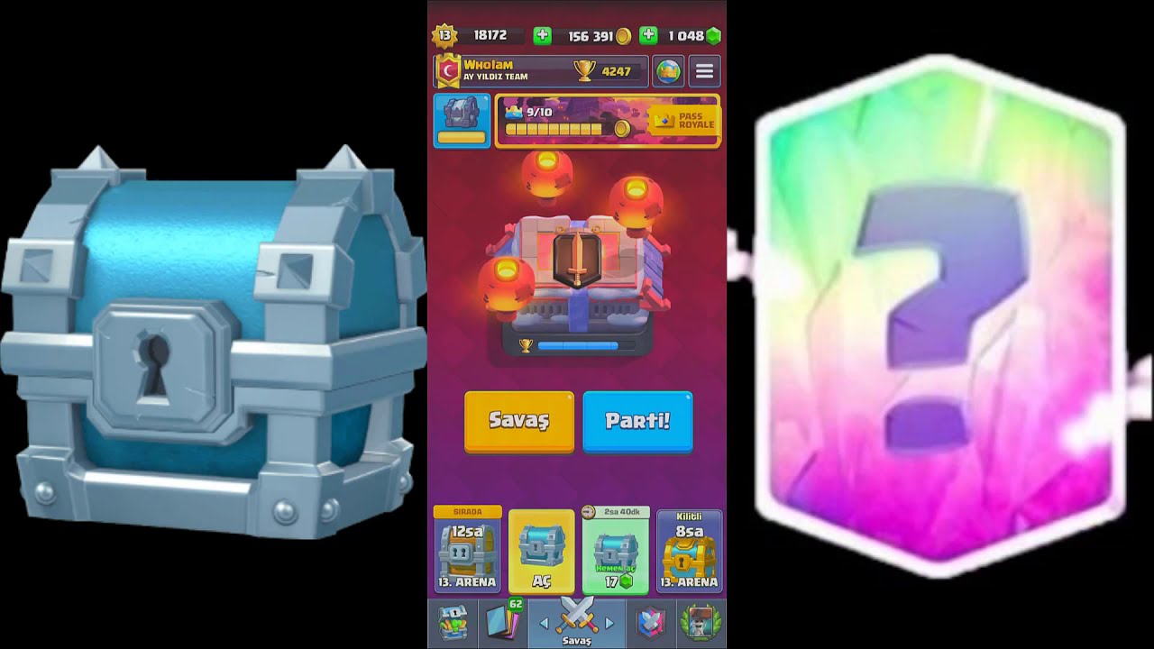 Clash Royal 10 Gümüş sandık açılımı - clash royal open chest CR Chest ...