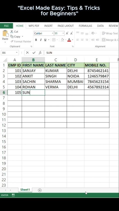 Quick Excel Trick to Save Time ⏳ #excelshorts #shorts #exceltips #computer #computerxplorer # ...