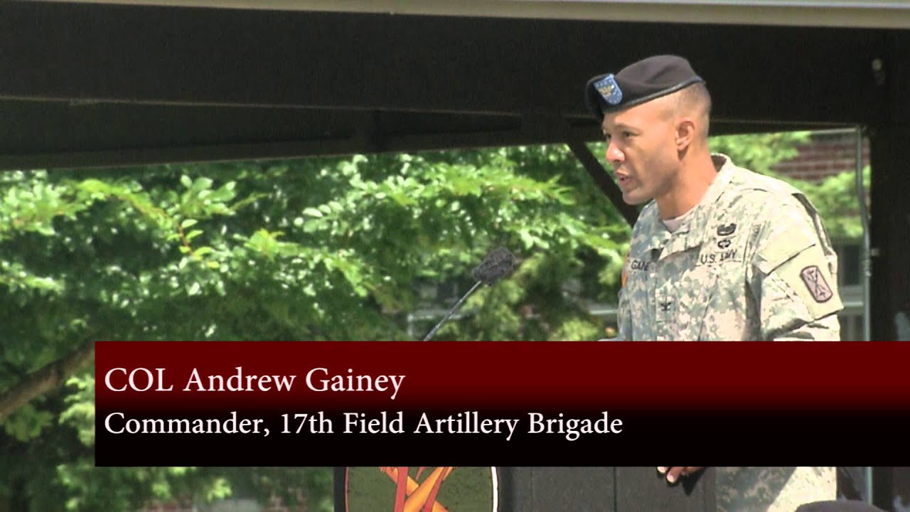 17th Field Artillery Brigade gets new commander - YouTube