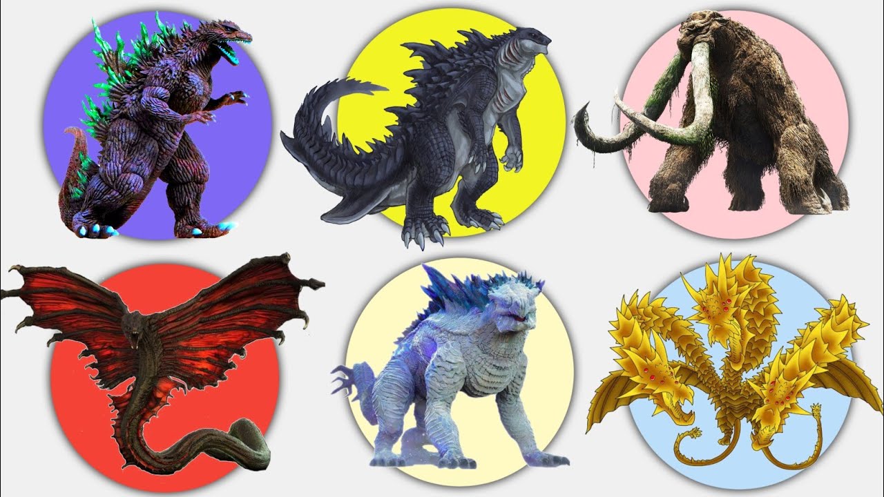 Godzilla, Sharkzilla, Shimo, Void Ghidorah, Warbat, Behemoth Spin The ...