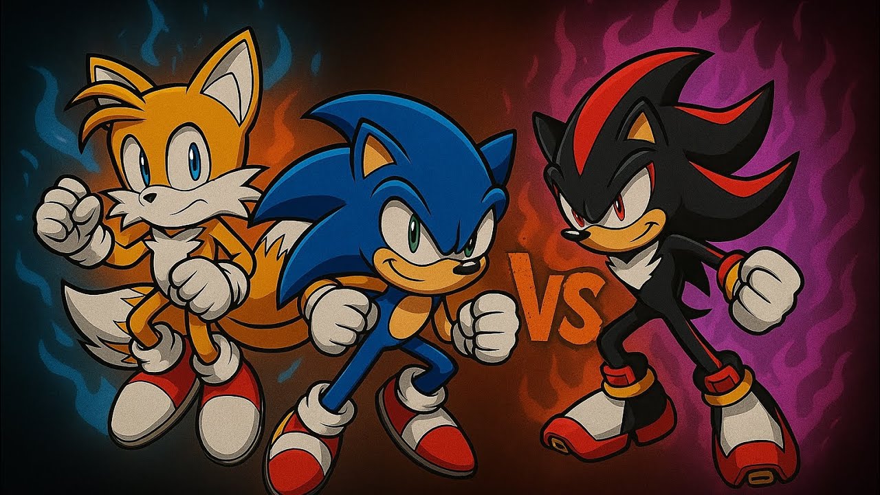 Team sonic vs shadow - YouTube