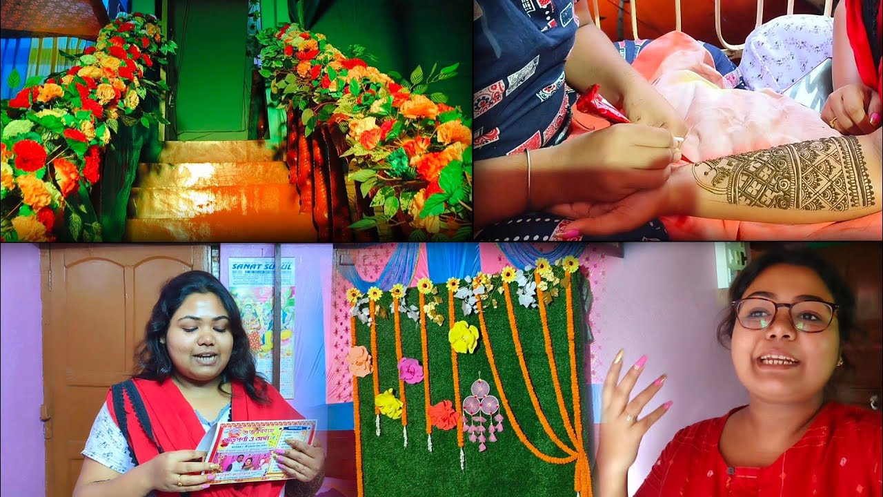 Biyer Menu Card Ready 🥰Ki thakche menu te? || Pandel, Decoration ...