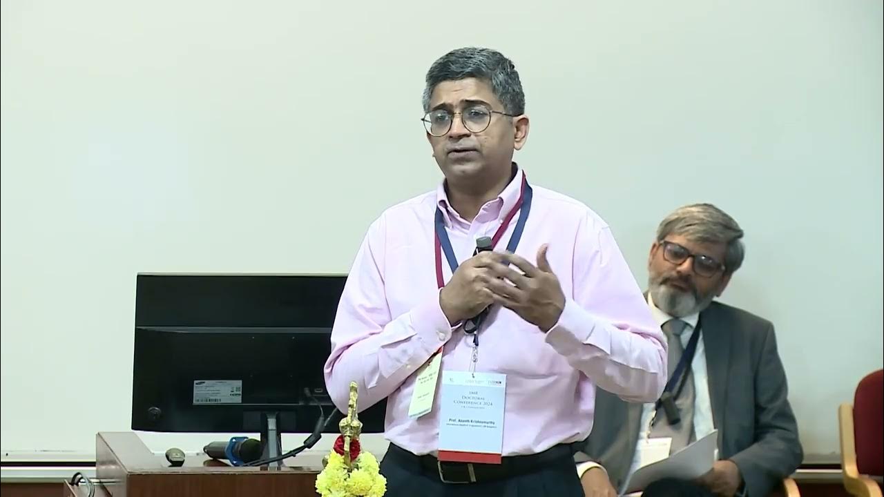 Welcome address by Prof. Ananth Krishnamurthy at IMR Doctoral ...