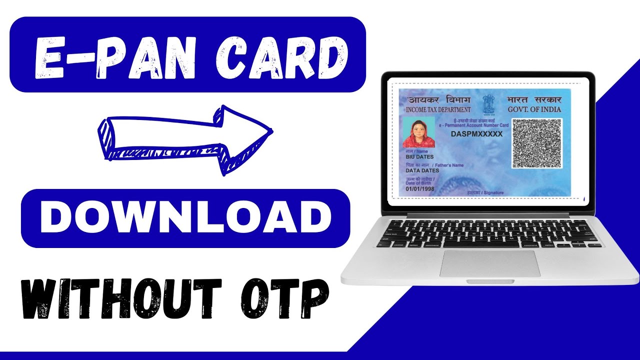 PAN Card Pdf Download |Without Mobile & Email Otp ePan Card Download ...