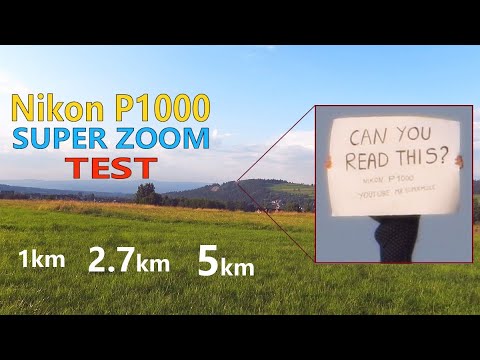 Nikon P1000 - The BEST Super Zoom Test - CAN YOU READ THIS?  200m - 5km