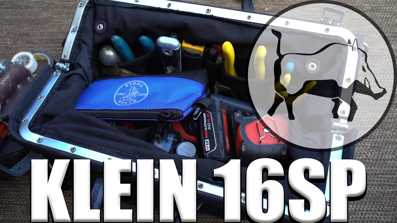 Klein 5102 16SP Canvas Tool Bag First Look & Stuffed Full Of Tools ...