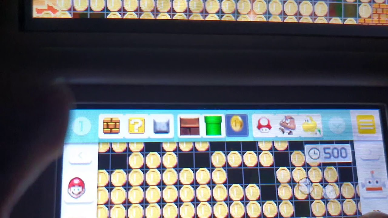 Making corrupted levels in mario maker 3ds - YouTube