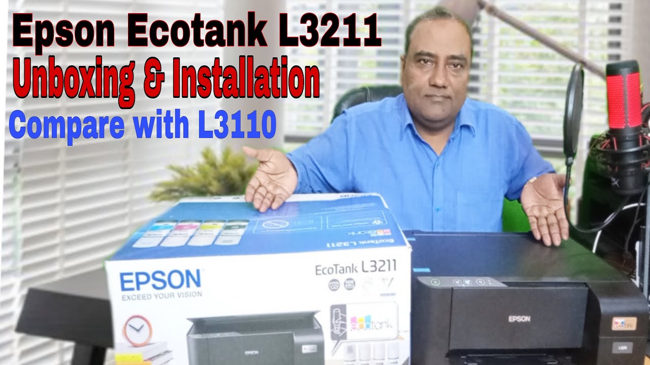 Epson Printer Epson L3211 Printer full installation | Best inktank ...