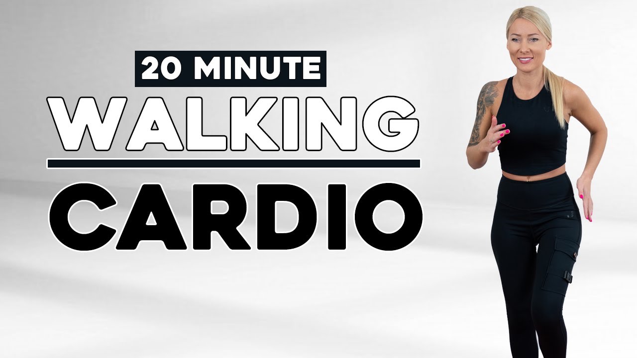 20 minute Walking Workout at home // Fun Low Impact Cardio! Knee ...