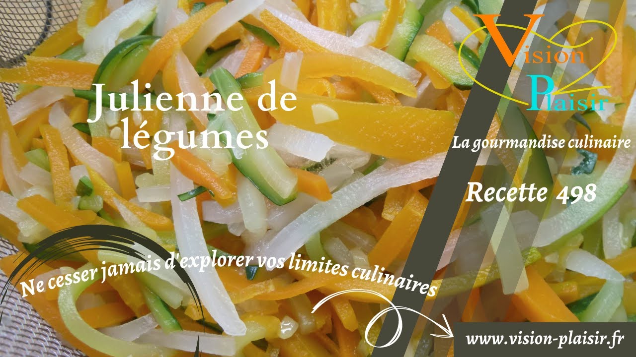 Comment cuire une julienne de légumes - YouTube