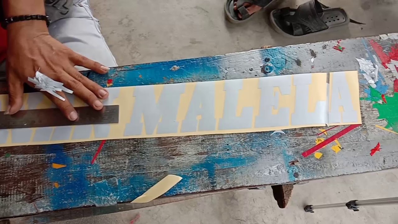 Alamak !!! Semudah ini ternyata cara membuat cutting sticker manual ...